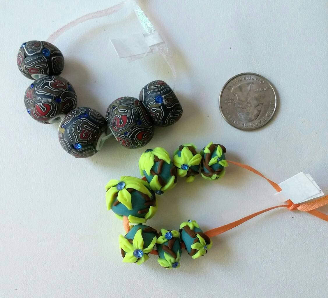 Brain Cane and Wildflower clay bead sets – Maverick Artwork